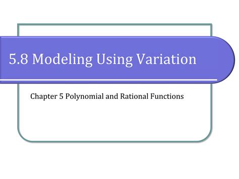58 Modeling Using Variation Pdf