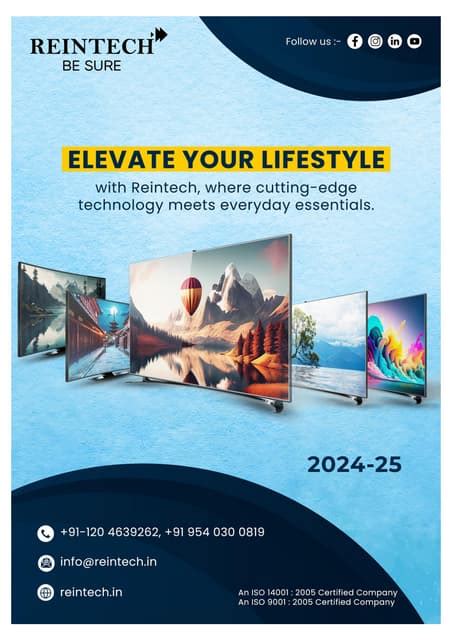 reintech led tvs and acs catalogues pdf pdf