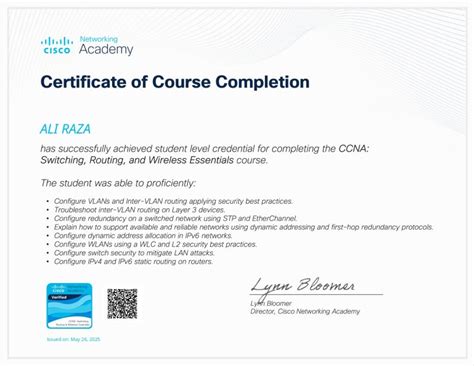 🎉 Excited To Share That Ive Successfully Completed The Ccna Switching