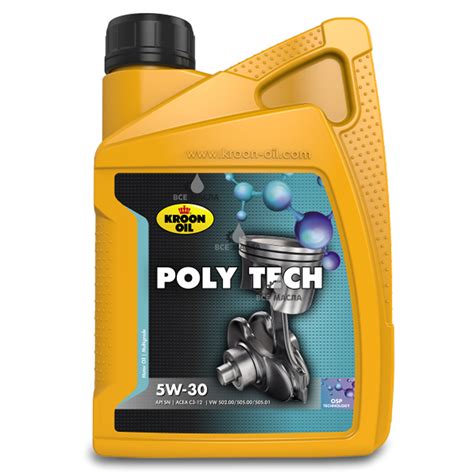 Купить моторное масло Kroon-Oil Poly Tech 5W-30 в СПб