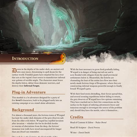 Infernal Forges 5e Adventure Pdf Mammoth Factory