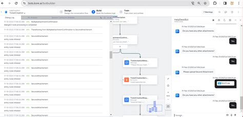 multiple attachment handling bot management kore ai bot developers