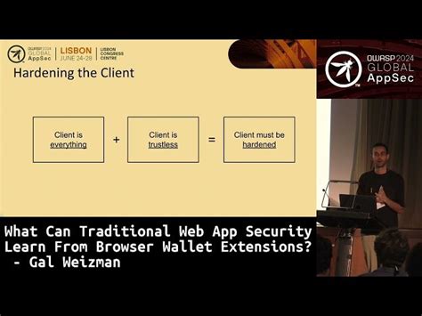 Free Video What Can Traditional Web App Security Learn From Browser Wallet Extensions From