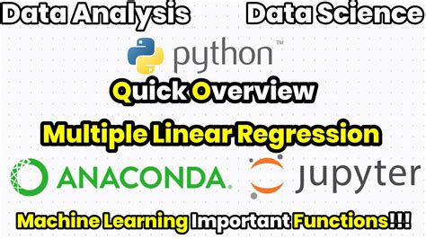 Multiple Linear Regression Quick Overview Ml Jupyter Notebook