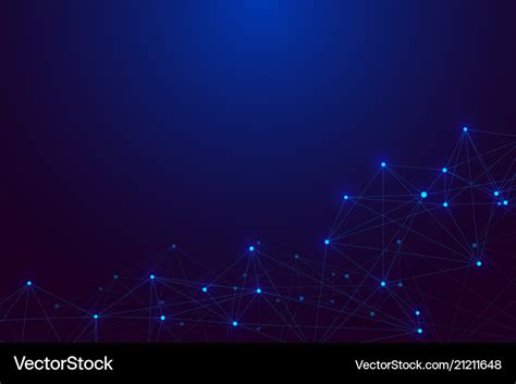big data visualization artificial intelligence vector image