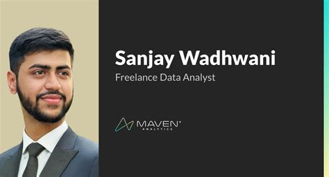 Sanjay Wadhwanis Data Analytics Profile Maven Analytics