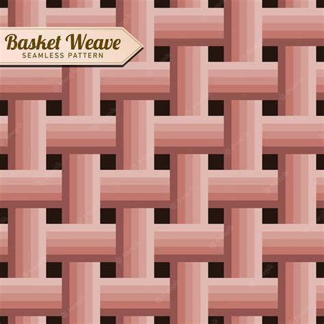 Premium Vector Colorful Basket Weave Seamless Pattern