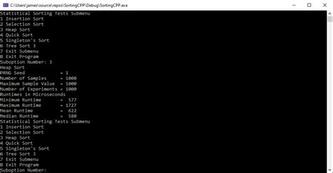 Sorting C Source Code And Testing Application By James Pate Williams