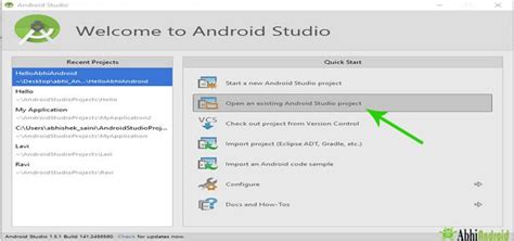 How To Open Project in Android Studio | Abhi Android