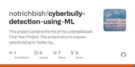 cyberbully detection using ml fyp ipynb at main · notrichbish