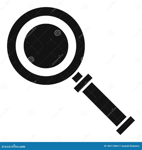 Cursor Magnifier Icon Simple Black Style Stock Vector Illustration Of Modern Pixel 106113864