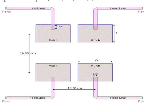 Figure 2 From Mutual Coupling Reduction In Two Dimensional Array Of Microstrip Antennas Using