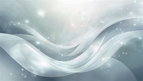 Elegant Abstract Background With Soft Flowing Waves And Sparkling