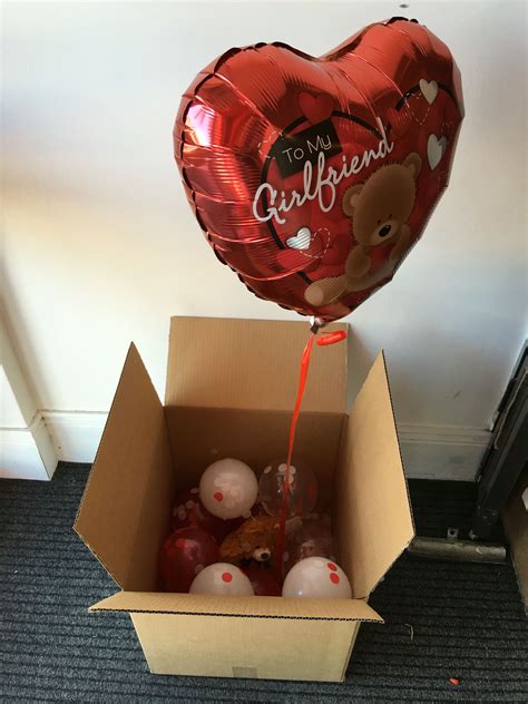 To My Girlfriend Surprise Balloon In The Box Presente Namorado Surpresa Para Namorada