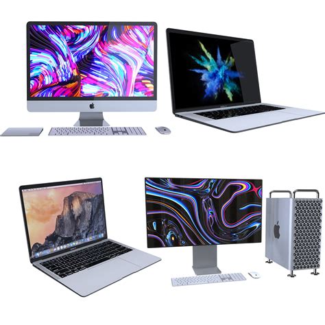 Apple Computers Collection 3D Model $119 - .max .fbx .3ds .obj - Free3D