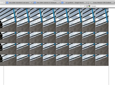 Javascript Nivo Slider Transitions Not Rendering Correctly And