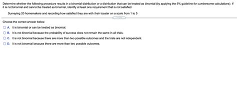 solved determine whether the following procedure results in