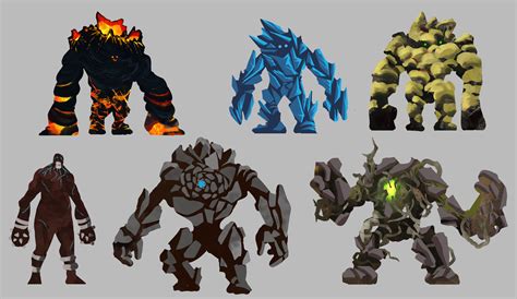 Artstation Golems Sketches