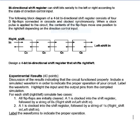 Solved Bi Directional Shift Register Can Shift Bits Serially