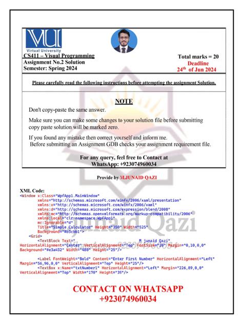 cs411 assignment 2 solution spring 2024 by m junaid qazi pdf