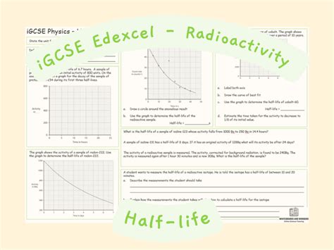 Igcse Physics Half Life Teaching Resources