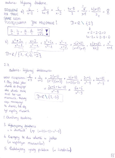 matematyka funkcje wymierne
