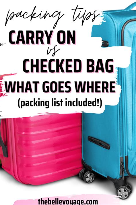 Carry On Baggage And Checked Baggage Difference At Pablo Joyce Blog