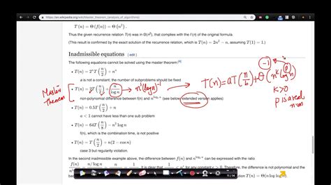 Inadmissible Cases And Shortcuts Solving Recurrencesdata Structure