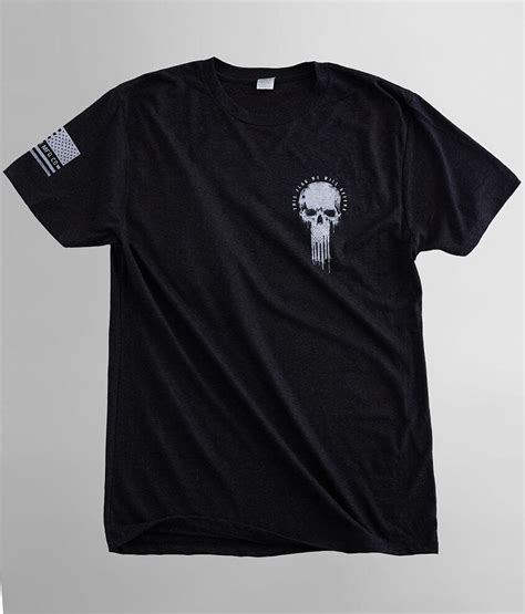 Howitzer Flag Skull T Shirt Mens T Shirts In Coal Buckle