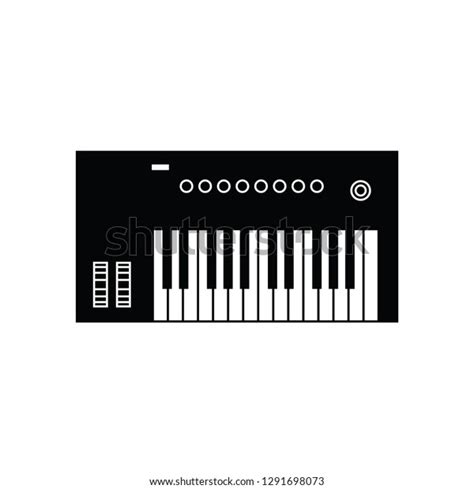 Midi Controller Keyboard Flat Vector Pictogram Stock Vector Royalty Free 1291698073 Shutterstock