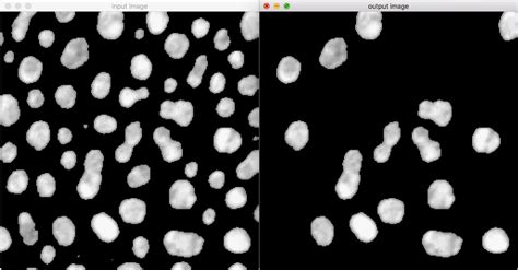 C Remove Connected Components From Image Which Have A Sum Of Pixel Values