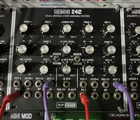 Ajh Synth Gemini 2412 Dual Vintage State Variable Filter Reverb