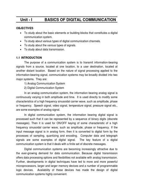 Digital Communication Download Free Pdf Sampling Signal Processing Data Transmission
