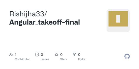 Github Rishijha33angulartakeoff Final