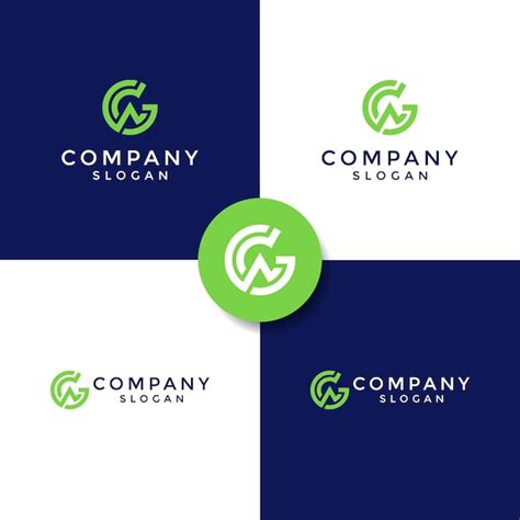 Premium Vector Modern And Minimalist Initial Letter Wg Or Gw Monogram Logo