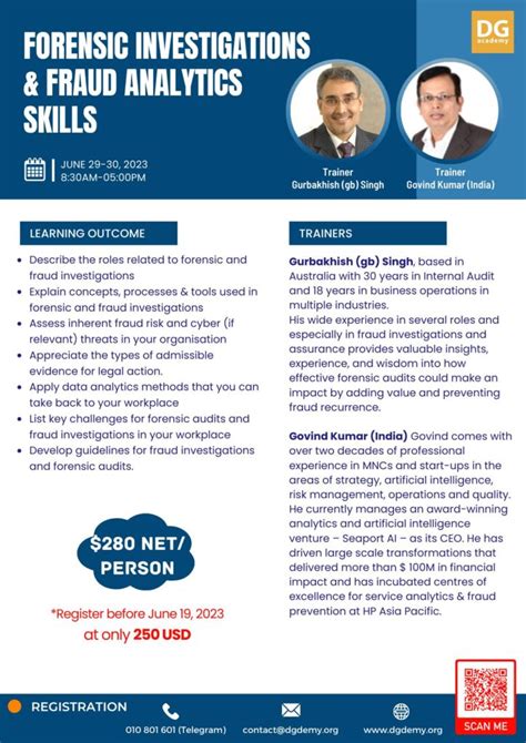 Forensic Investigations And Fraud Analytics Skills Dgacademy