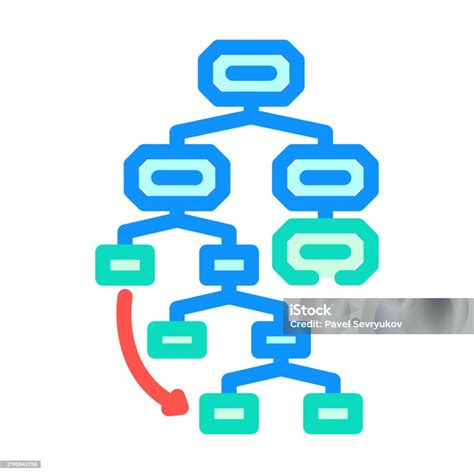 구문 트리 자연어 처리 Nlp 색상 아이콘 벡터 일러스트 레이 션 나무에 대한 스톡 벡터 아트 및 기타 이미지 나무 단일