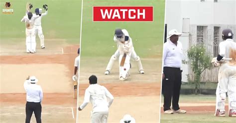 Watch Baba Aparajith Fumes At Umpires And Opposition Players Over Contentious Lbw Call