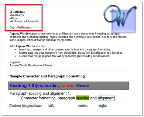 如何使用C或VB NET在Word文档中进行邮件合并Aspose Words解析攻略 c word合并 CSDN博客