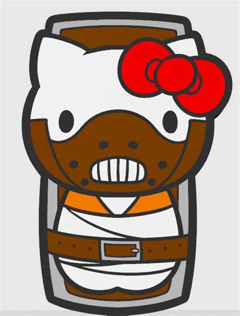 Hello Kitty Hannibal Lecter Light Box By Memedaddy Makerworld