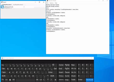 Accessibility Narrator Is Reading Toolstripmenuitems Even When They