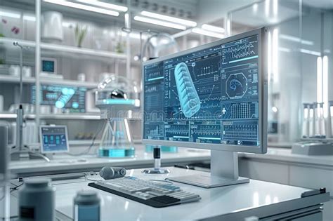 A Modern Medical Laboratory With Advanced Equipment And An Ai Powered
