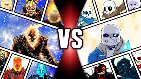 Composite Ghost Rider Vs Composite Sans By Ds534 On Deviantart