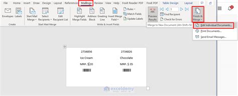 How To Print Barcode Labels In Excel 4 Steps Exceldemy