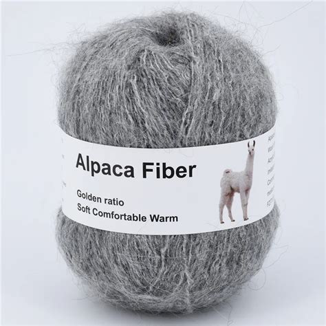 Мохеровая пряжа Alpaca, длинная плюшевая Толстая вязаная крючком ...
