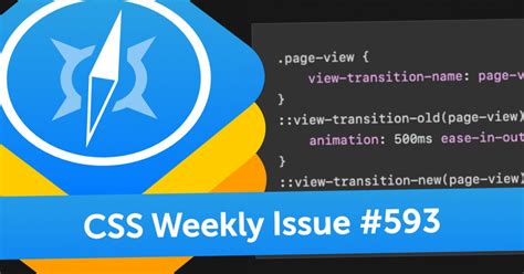 Issue 593 Css Weekly