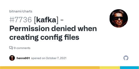 [kafka] permission denied when creating config files · issue 7736