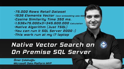 Vector Search On Onpremise Sql Server Ömer Çolakoğlu