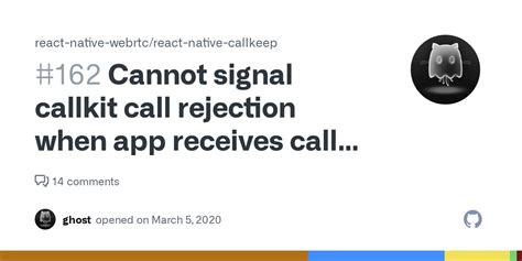 Cannot Signal Callkit Call Rejection When App Receives Call While In
