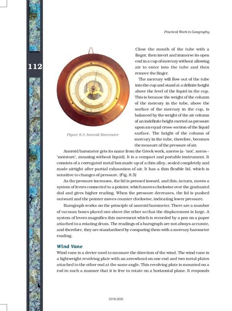 NCERT Book Class Geography Practical Work In Geography Chapter Weather Instruments Maps